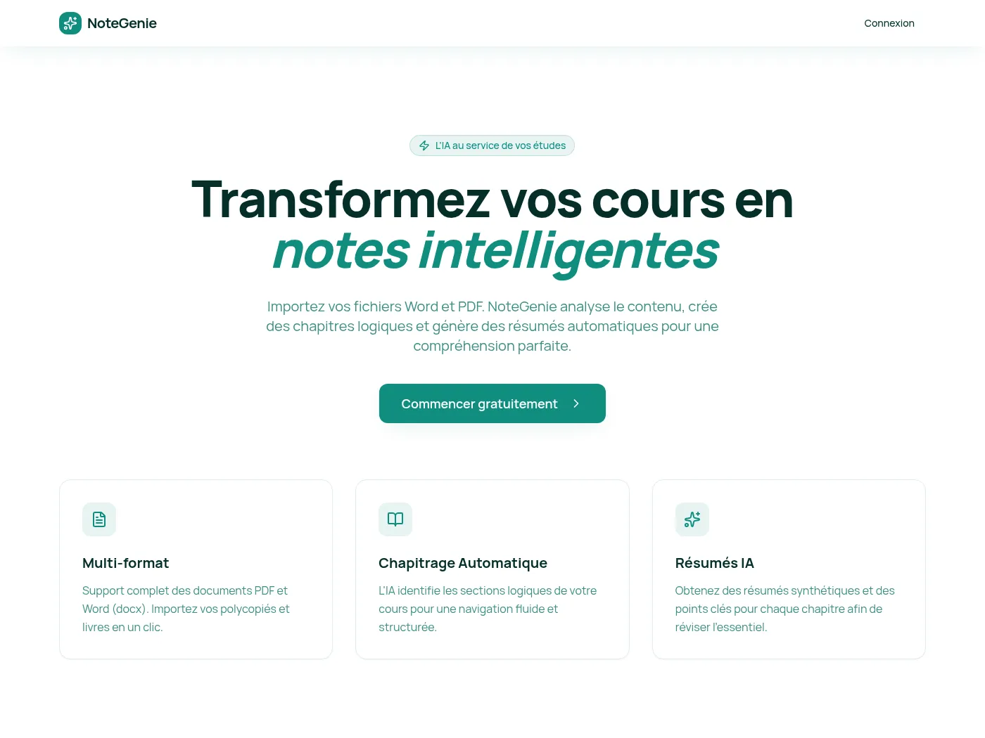 NoteGenie Web