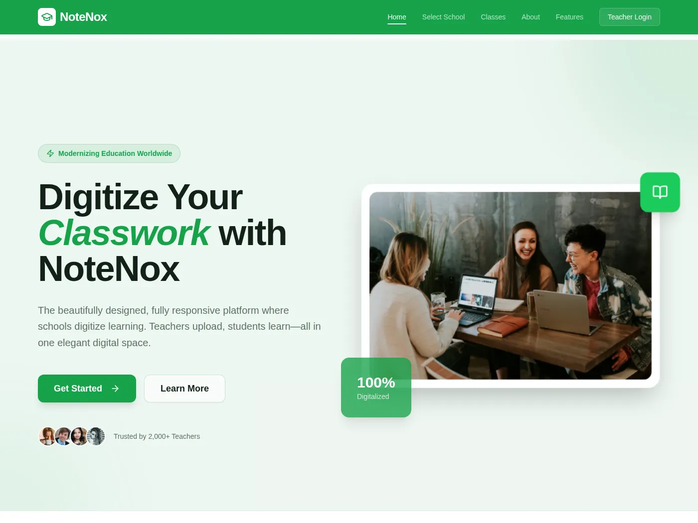 NoteNox Classwork Platform