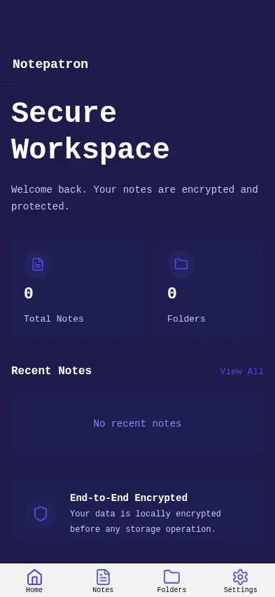 Notepatron Secure Notes