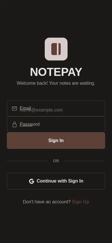 NotePay Mobile (Remix)