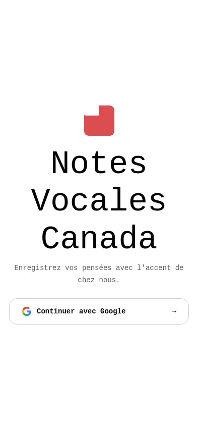 Notes Vocales Canada