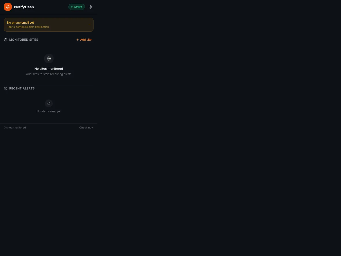 NotifyDash Extension