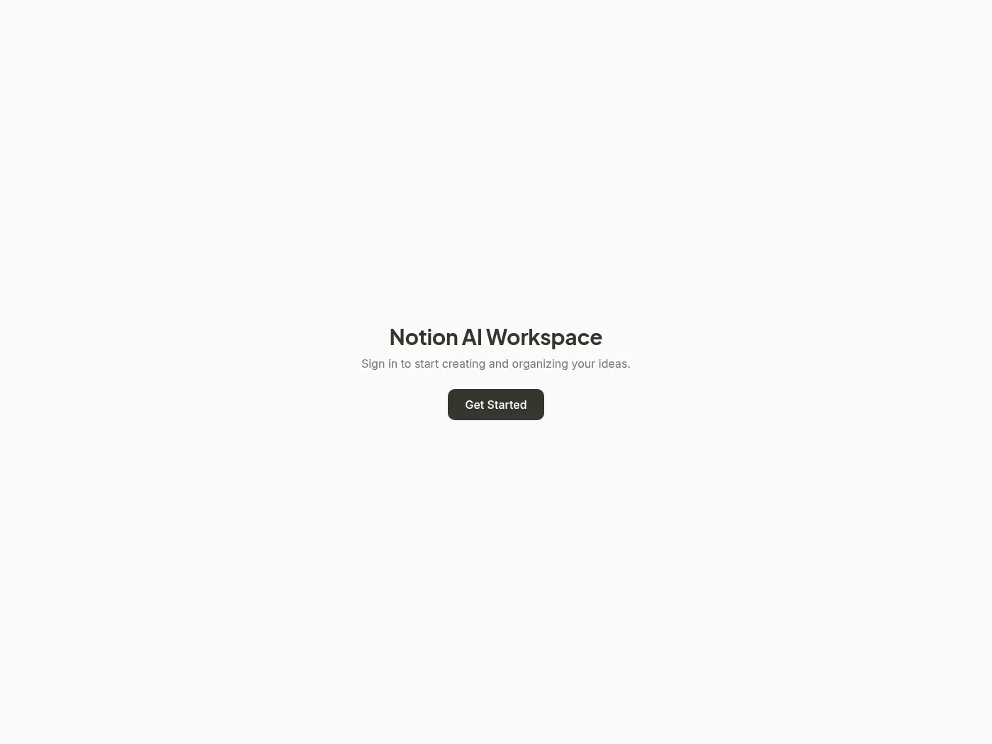 Notion AI Workspace