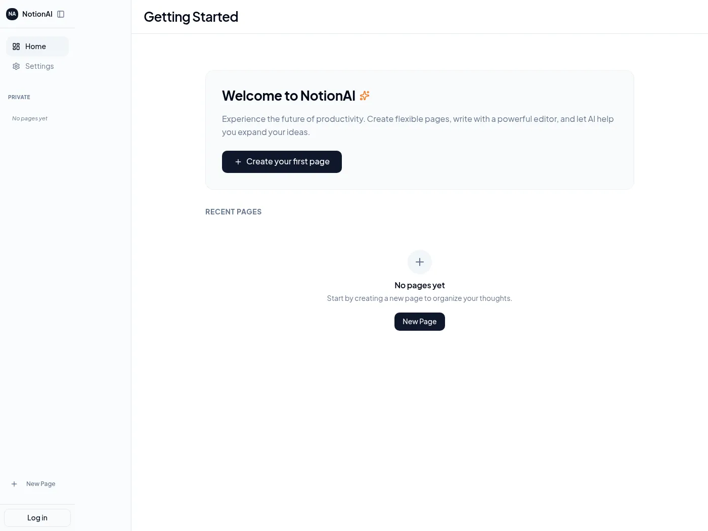 NotionAI Workspace