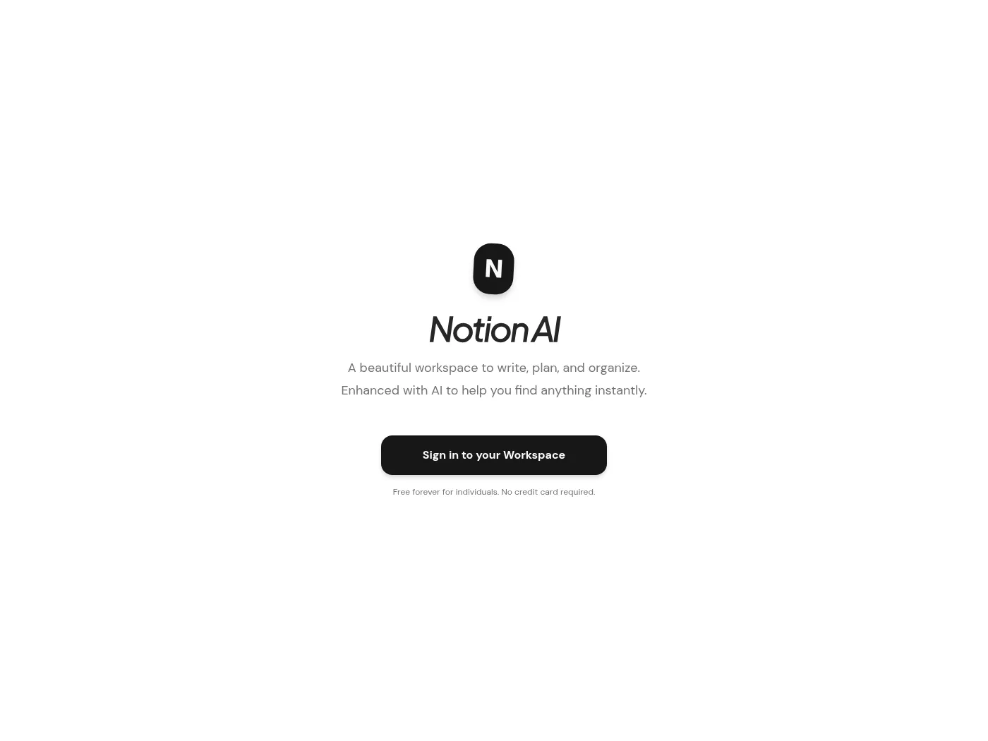 NotionAI Workspace