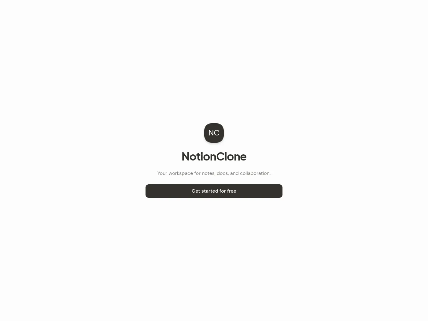NotionClone Space