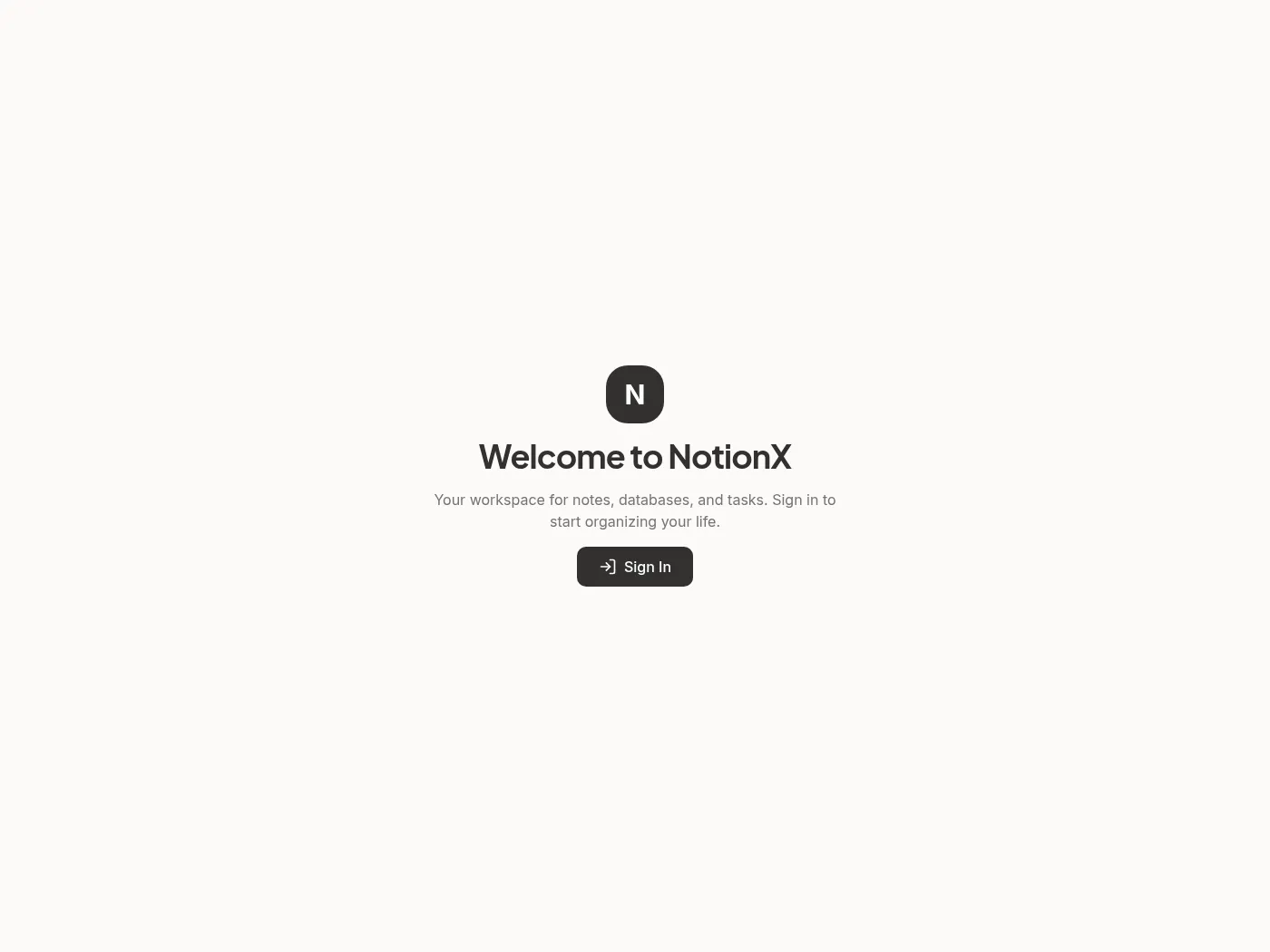 NotionX Workspace