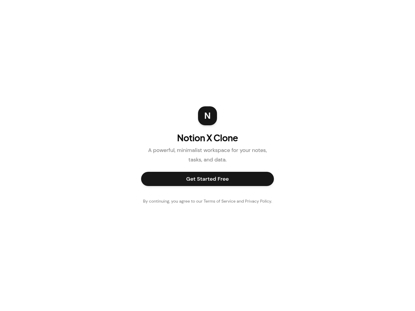 Notion X Clone