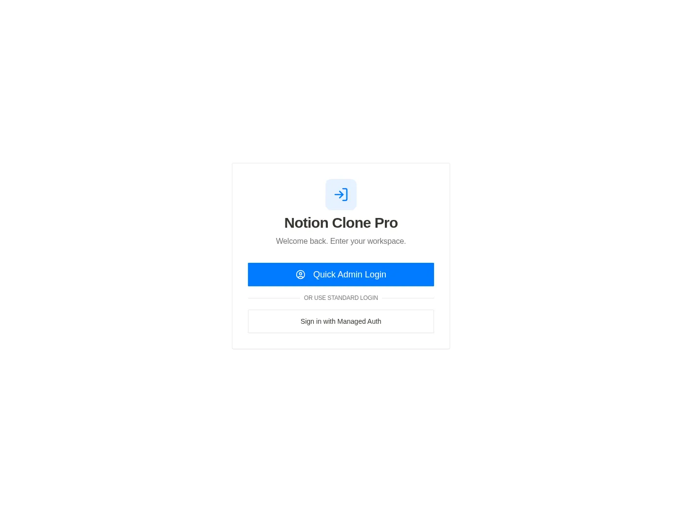 Notion Clone Pro
