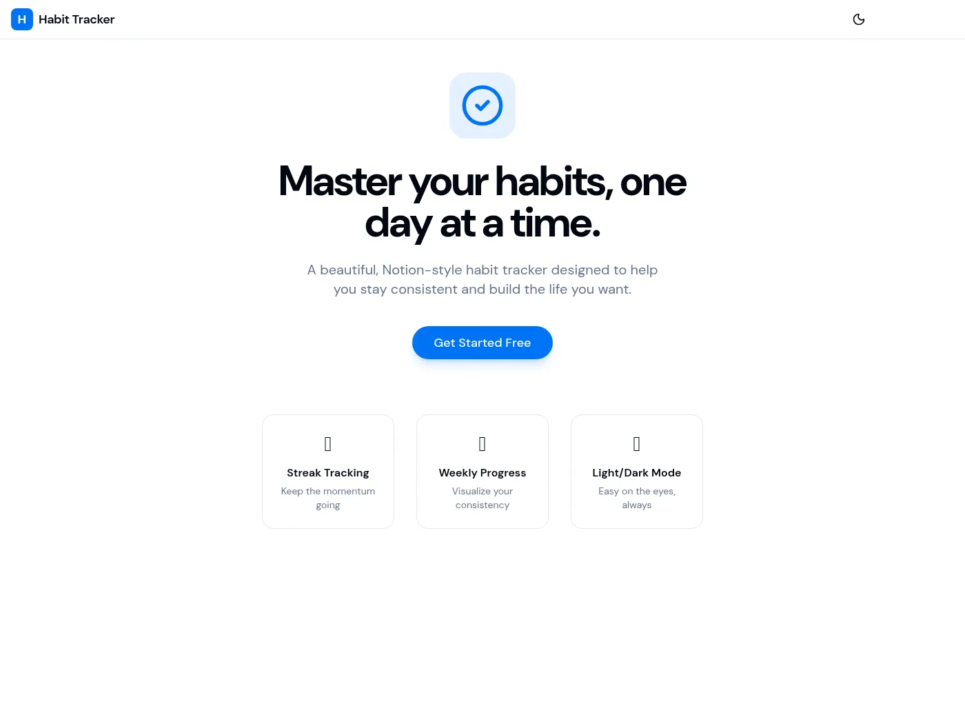 Notion Habit Tracker