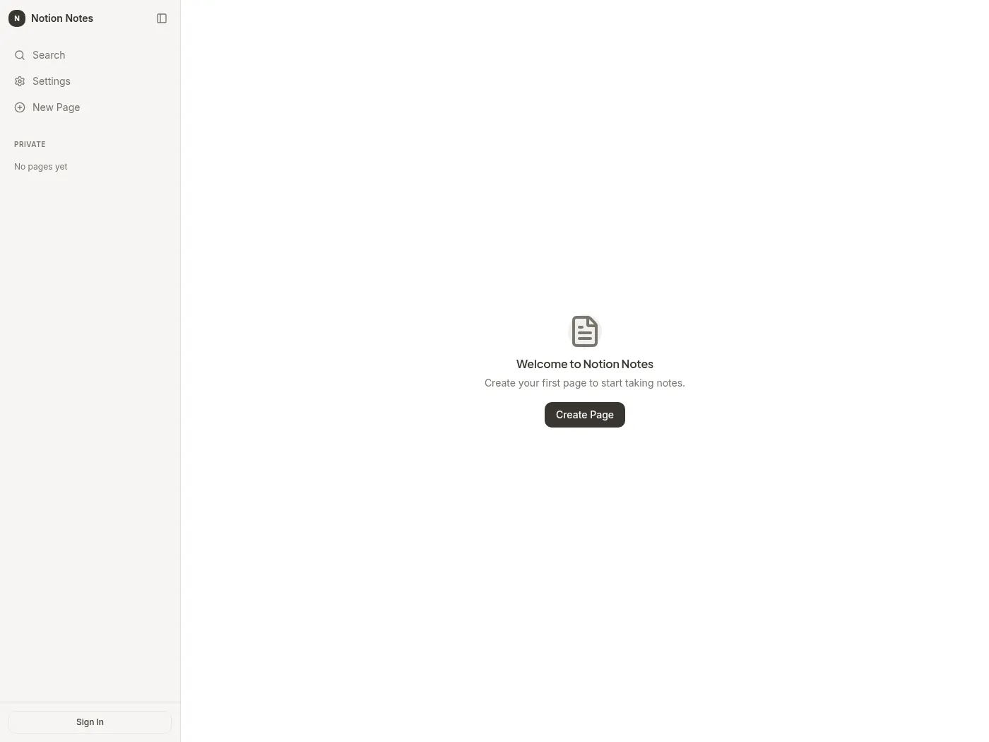 Notion Style Notes