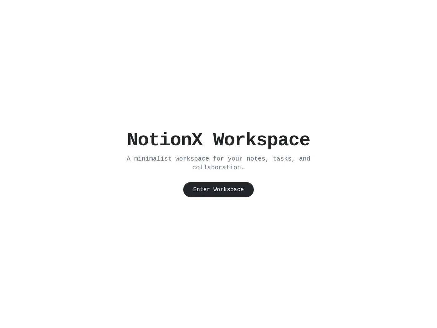 NotionX Workspace
