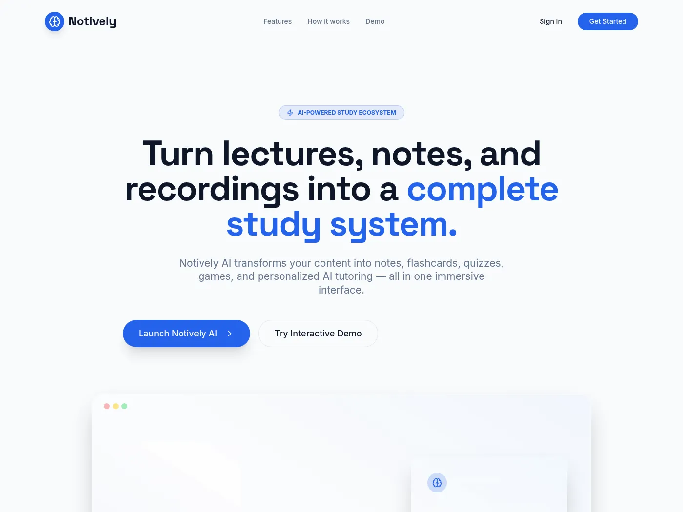 Notively AI Study Suite
