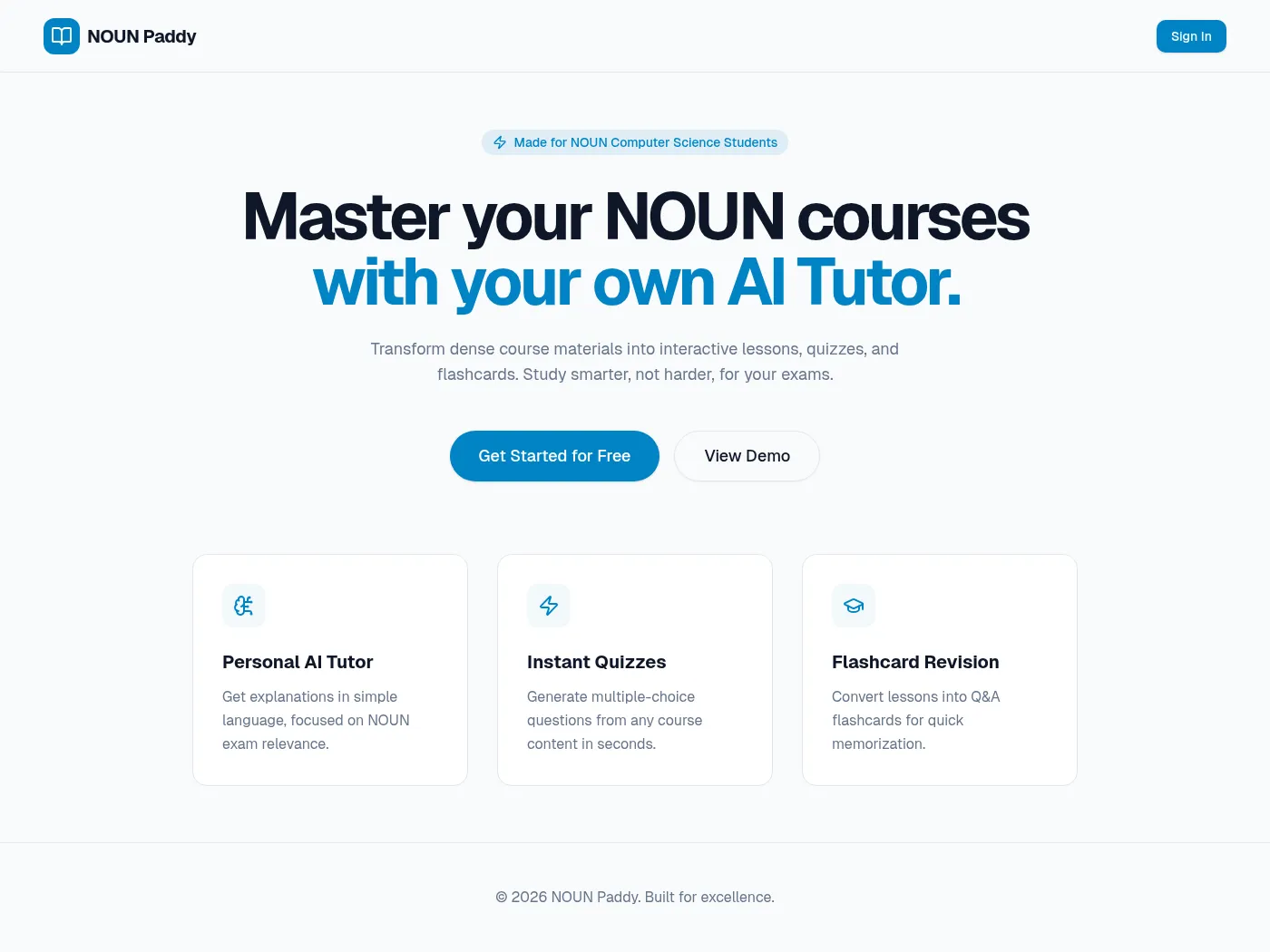 NOUN Paddy AI Tutor