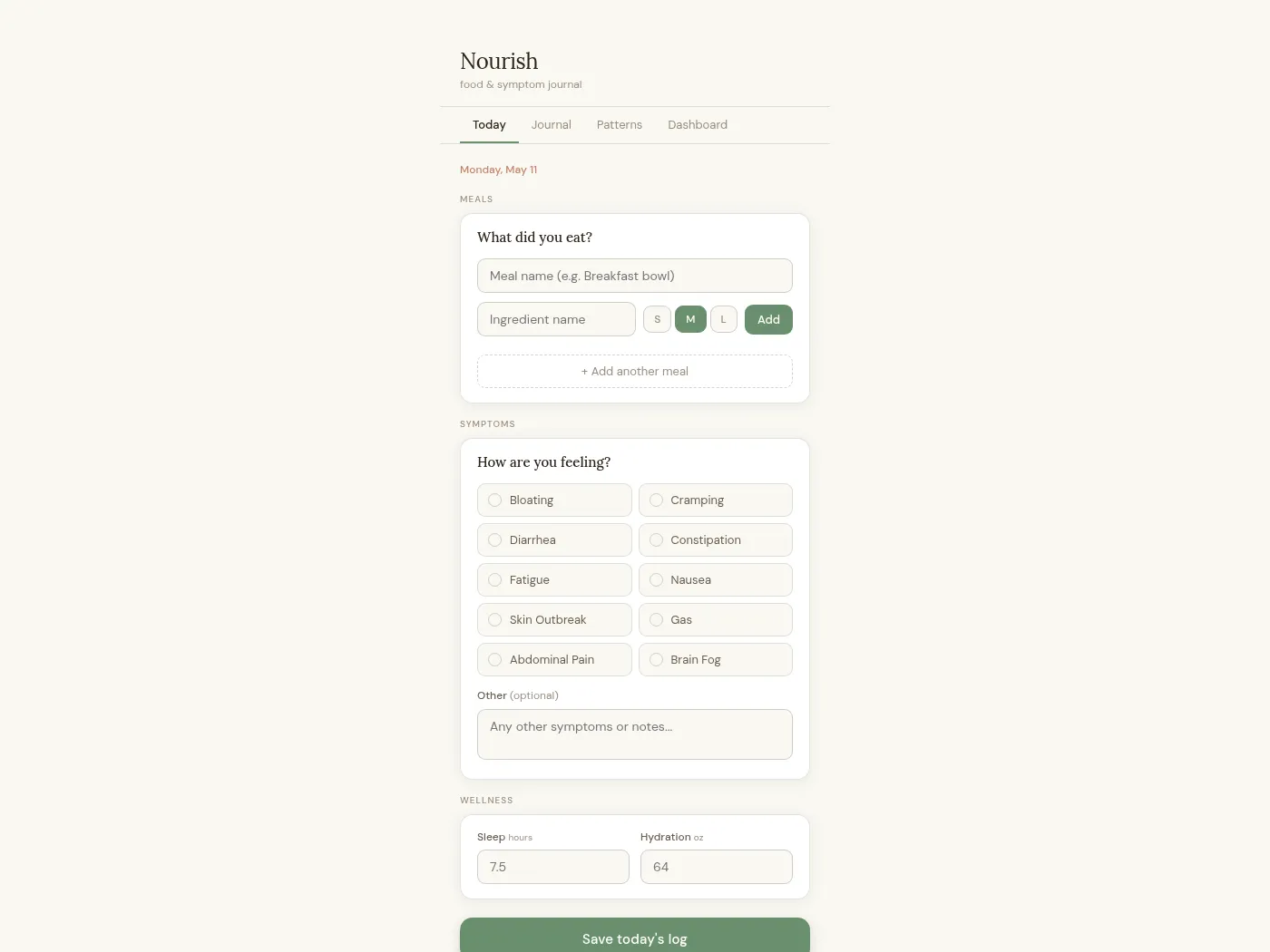 Nourish Journal