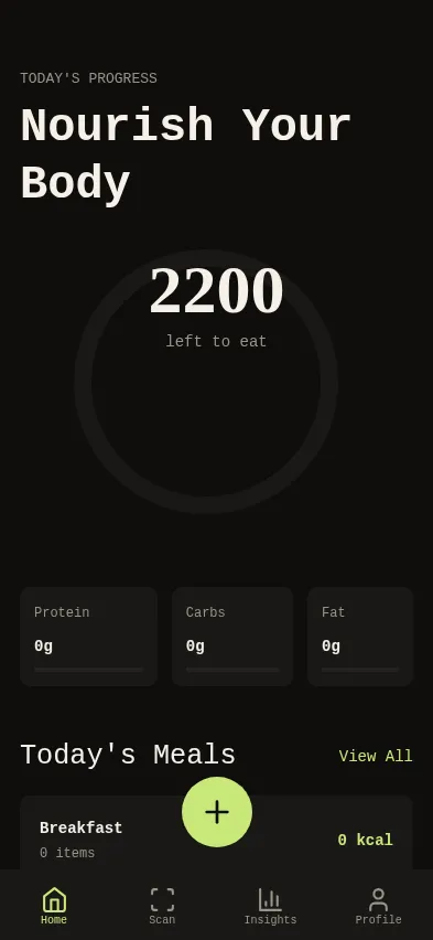 NourishAI Calorie Tracker
