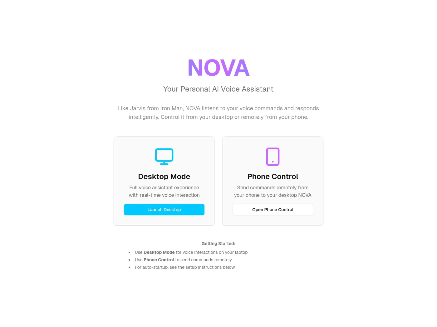 NOVA Voice AI Assistant