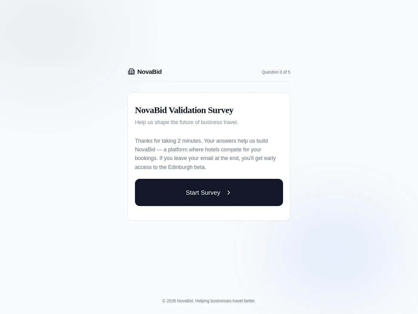 NovaBid Validation Survey