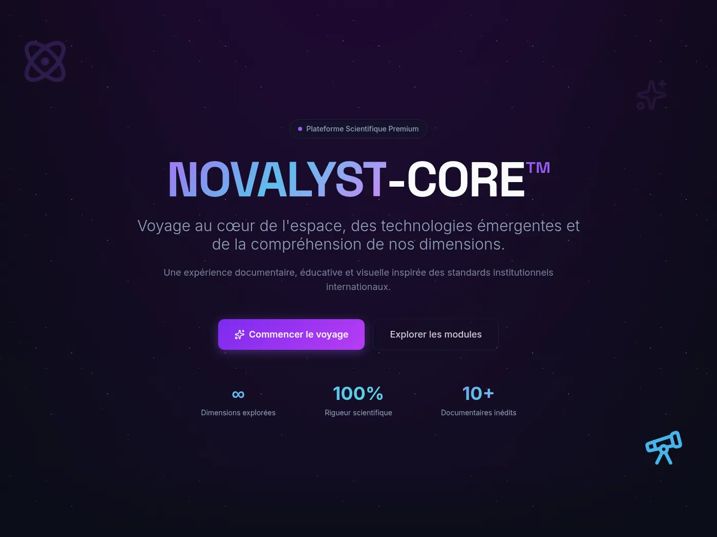 Novalyst-Core Landing