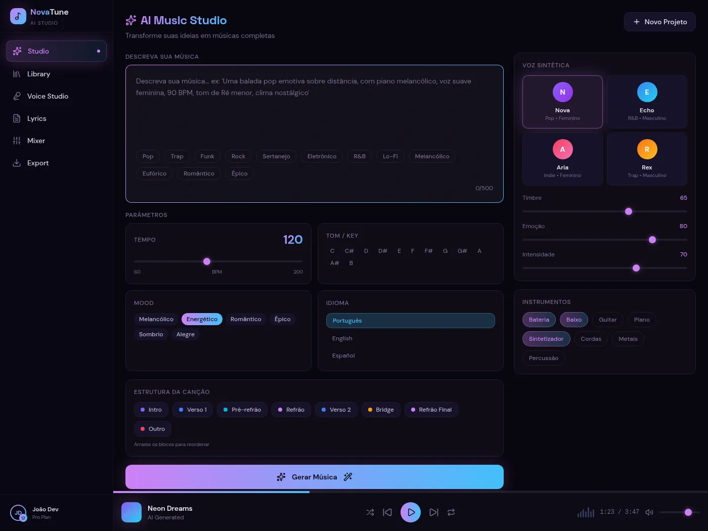NovaTune AI Studio