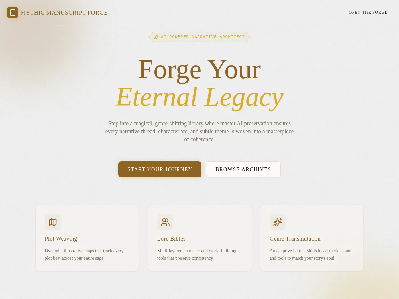 Mythic Manuscript Forge