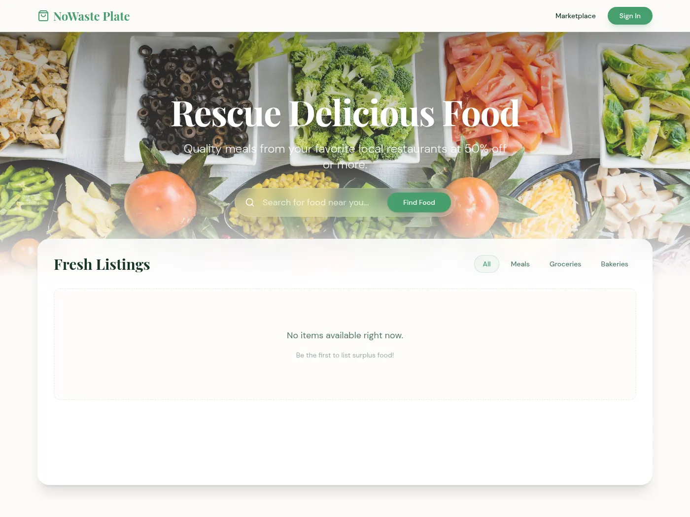 NoWaste Plate Web