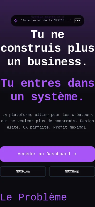NØXINE Creator Platform