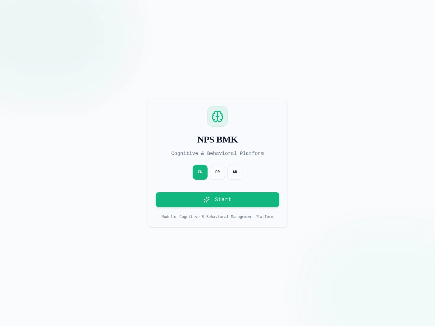 NPS BMK Cognitive Platform