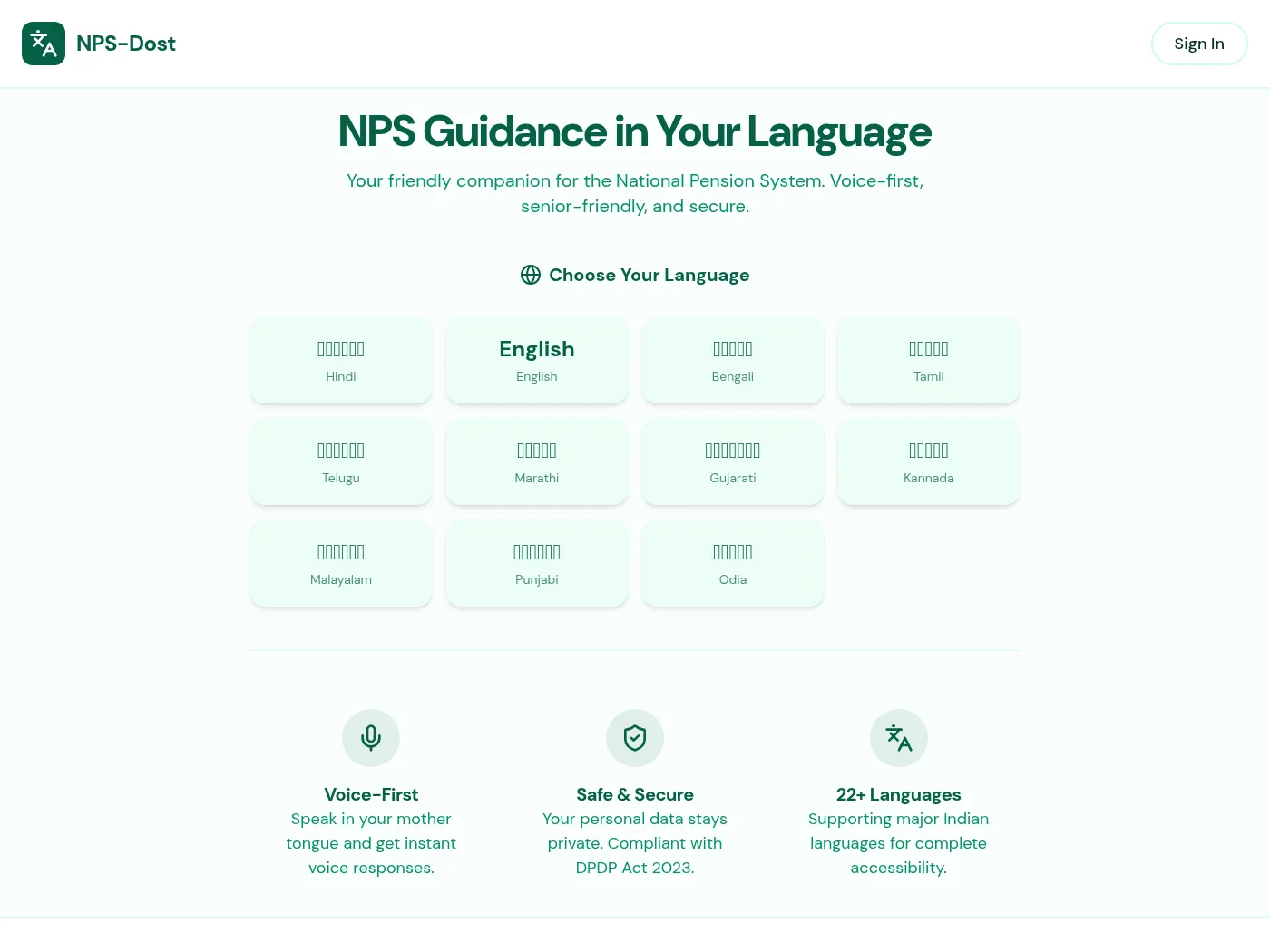 NPS-Dost AI Assistant