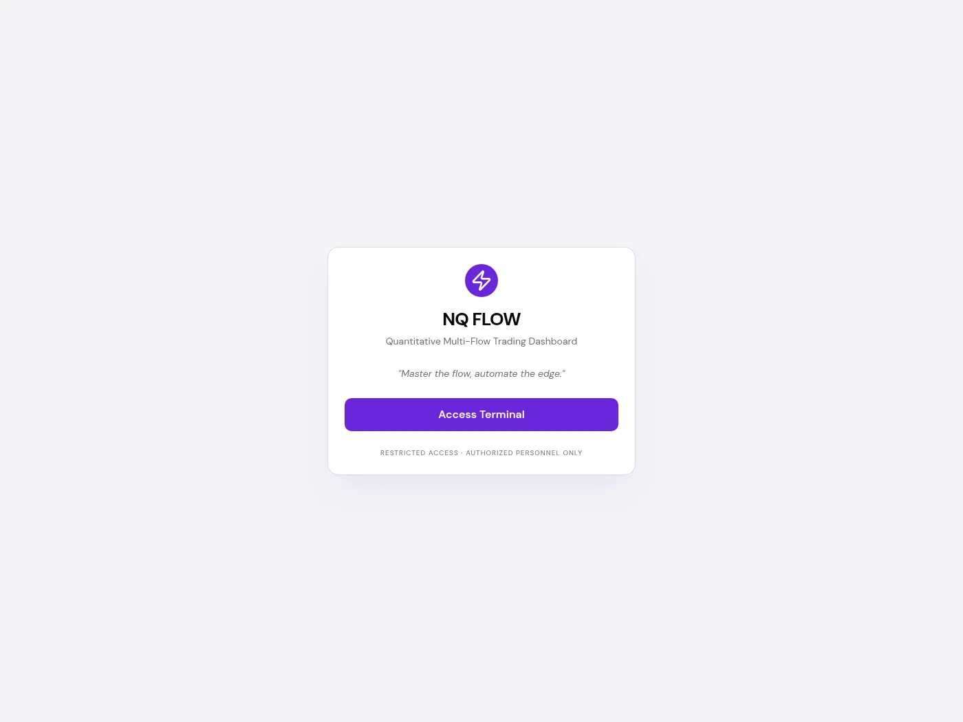 NQ Multi-Flow Dashboard