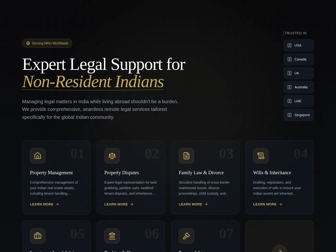 NRI Law Firm Portal