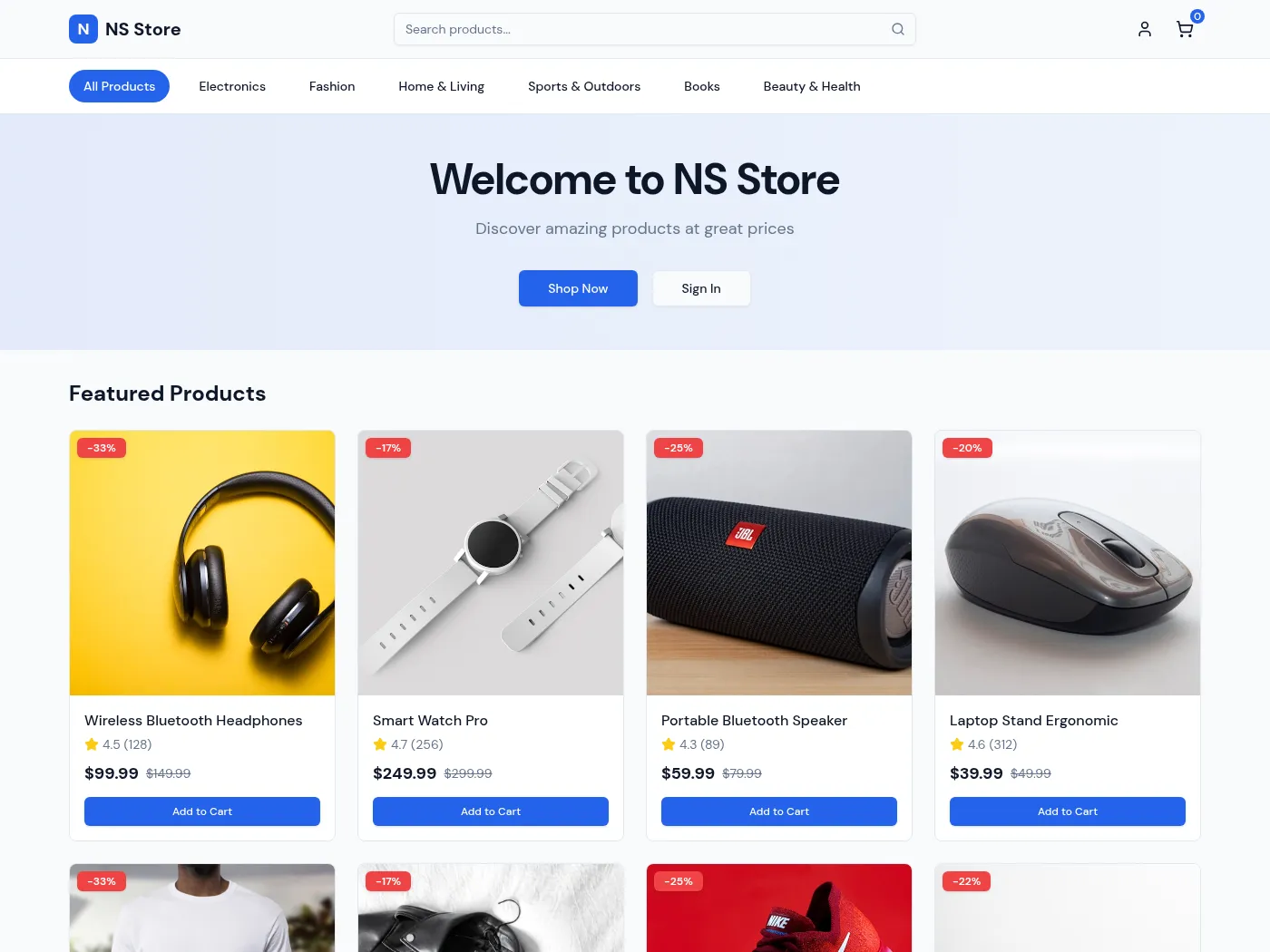 NS Store eCommerce Platform