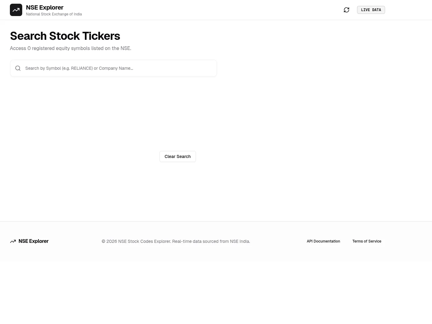 NSE Stock Codes Explorer