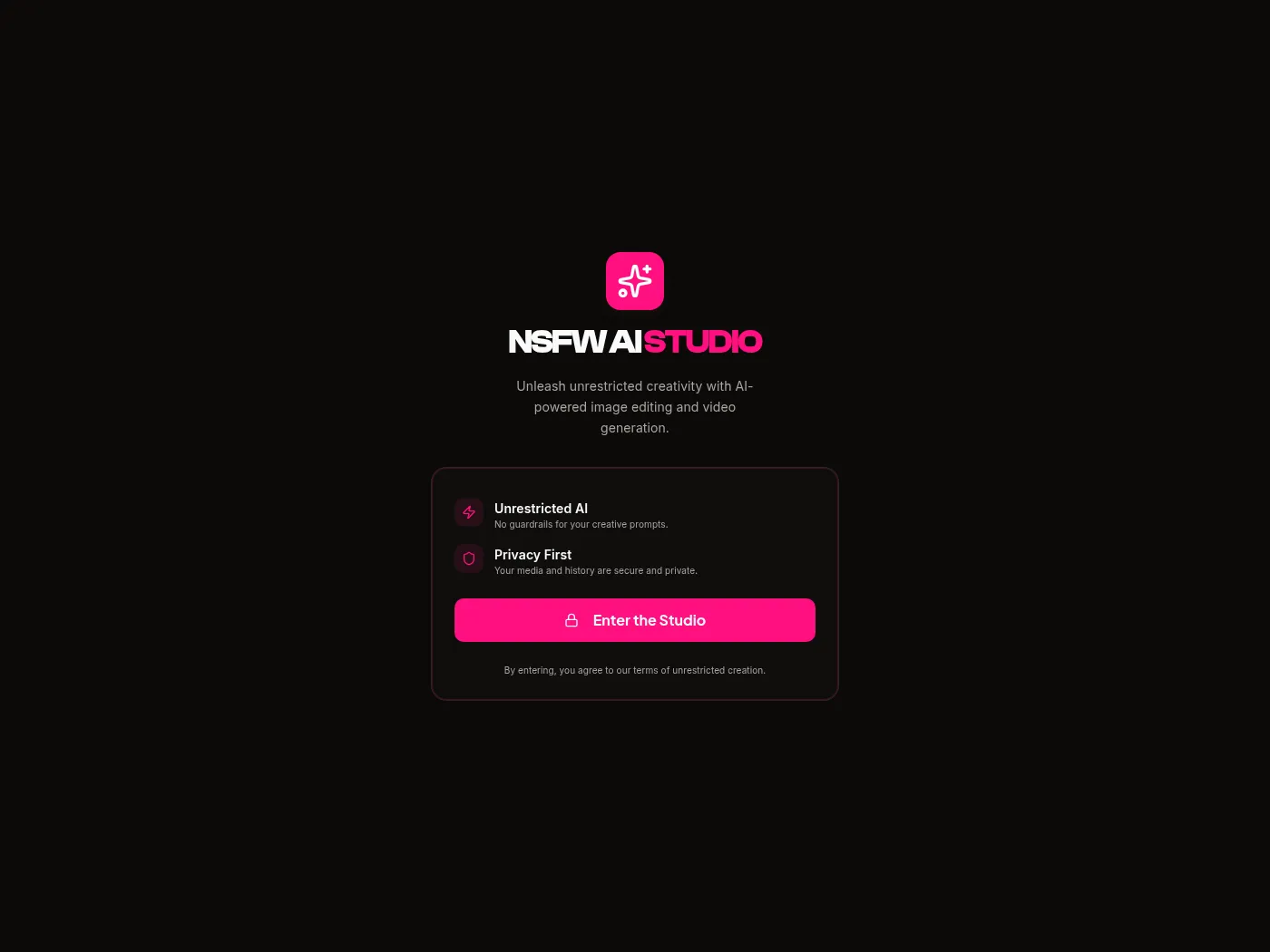 NSFW AI Media Studio