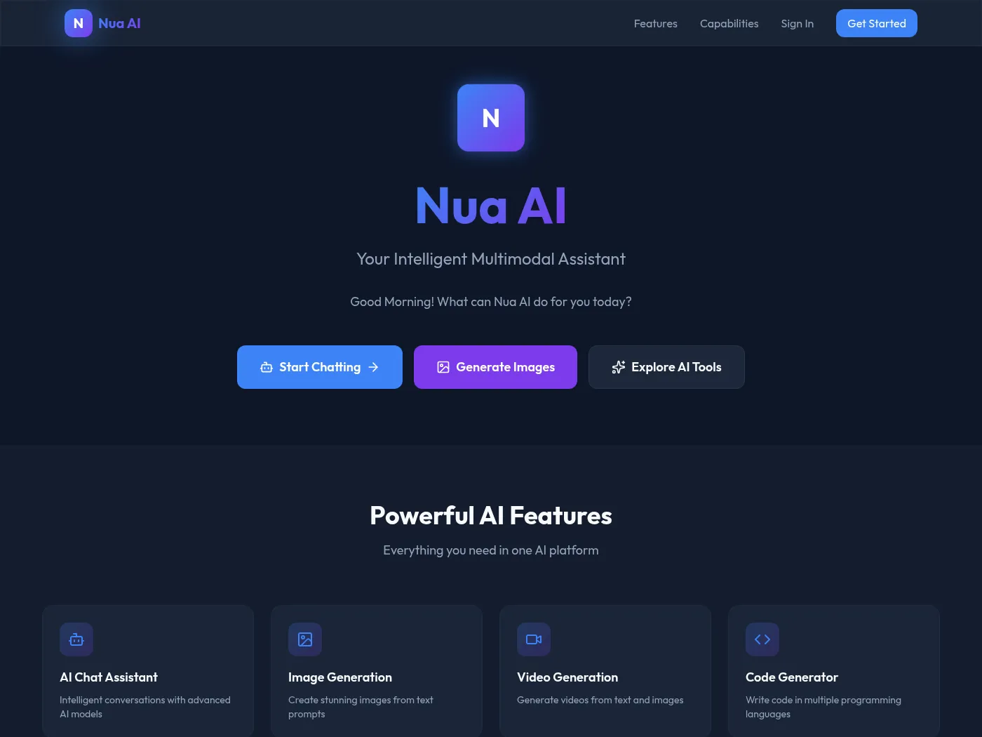Nua AI Multimodal Suite