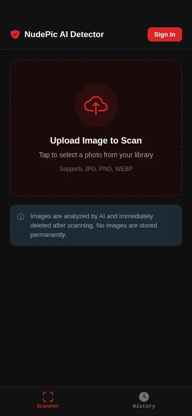 NudePic AI Detector