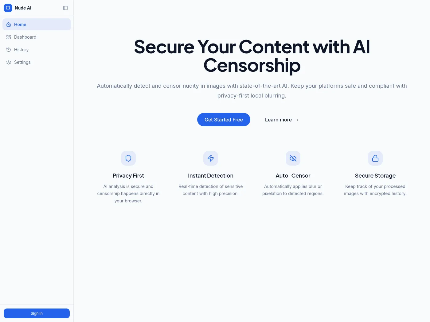 Nude AI Censorship Tool