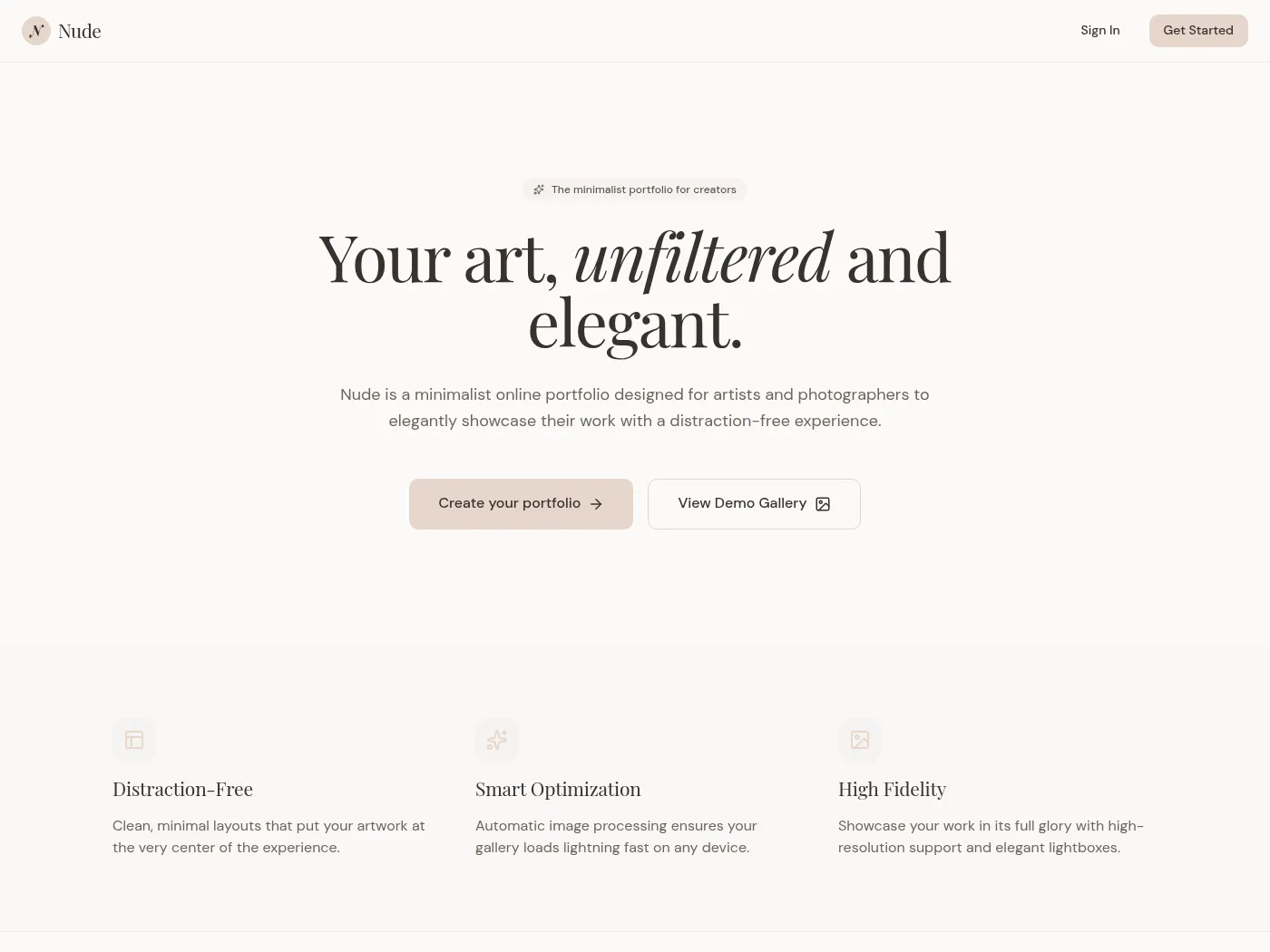 Nude Minimal Gallery