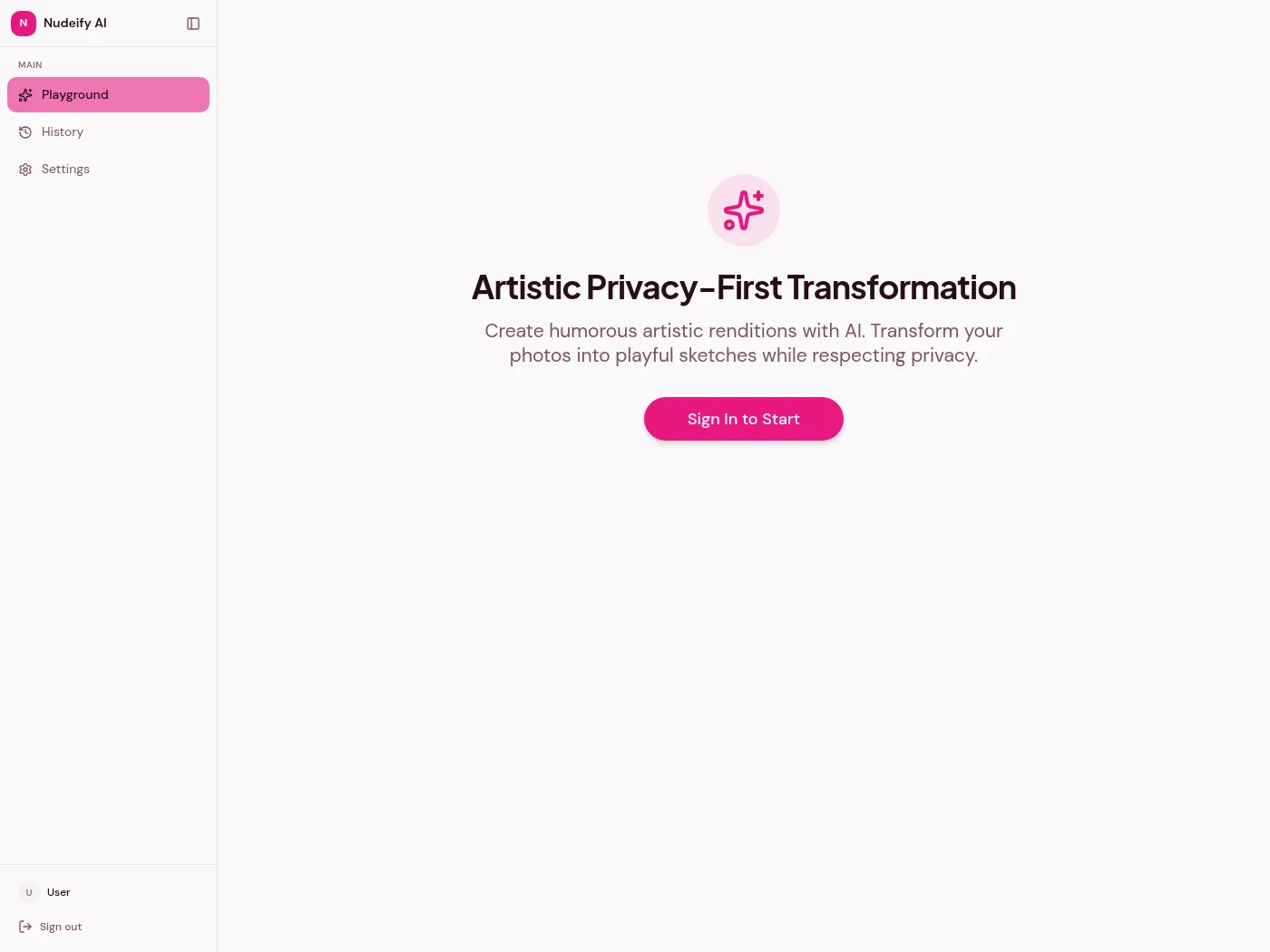 Nudeify AI Playground