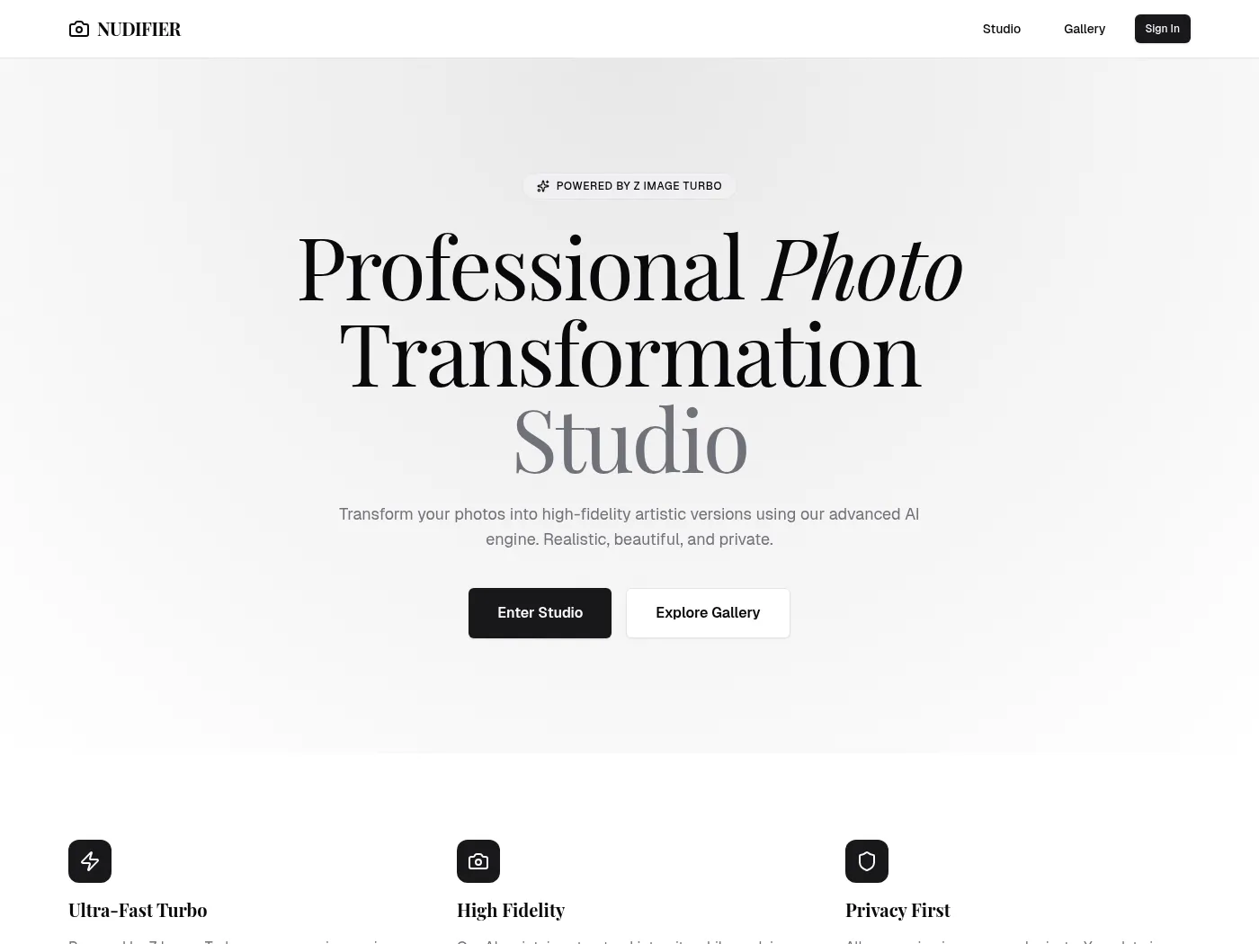 Nudifier Photo Studio