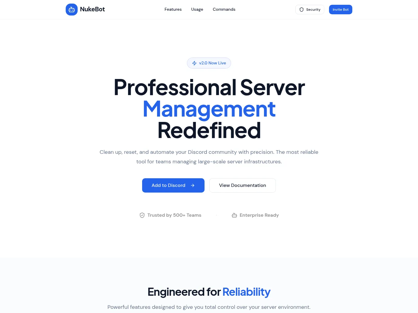 NukeBot Web Showcase