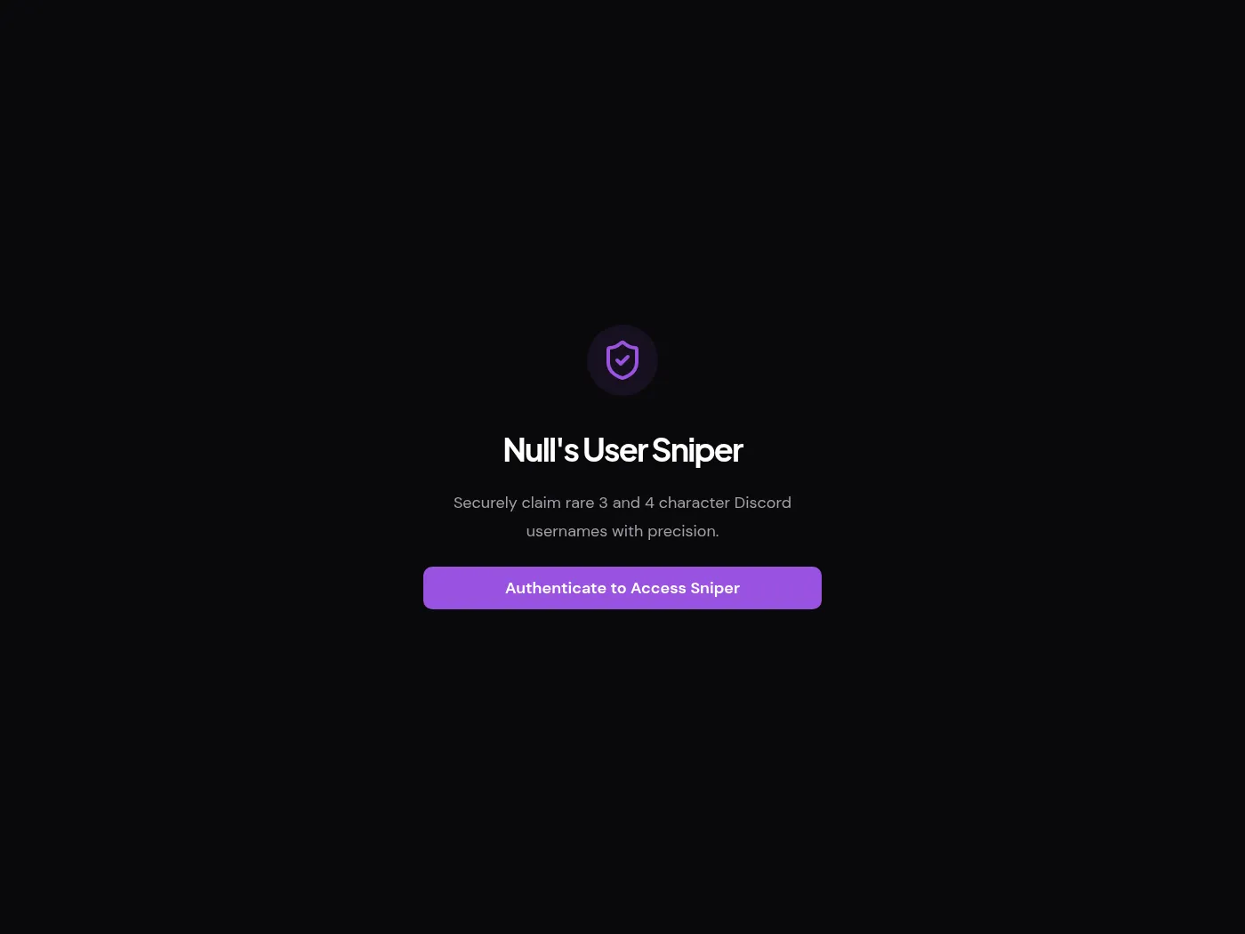 Null's User Sniper