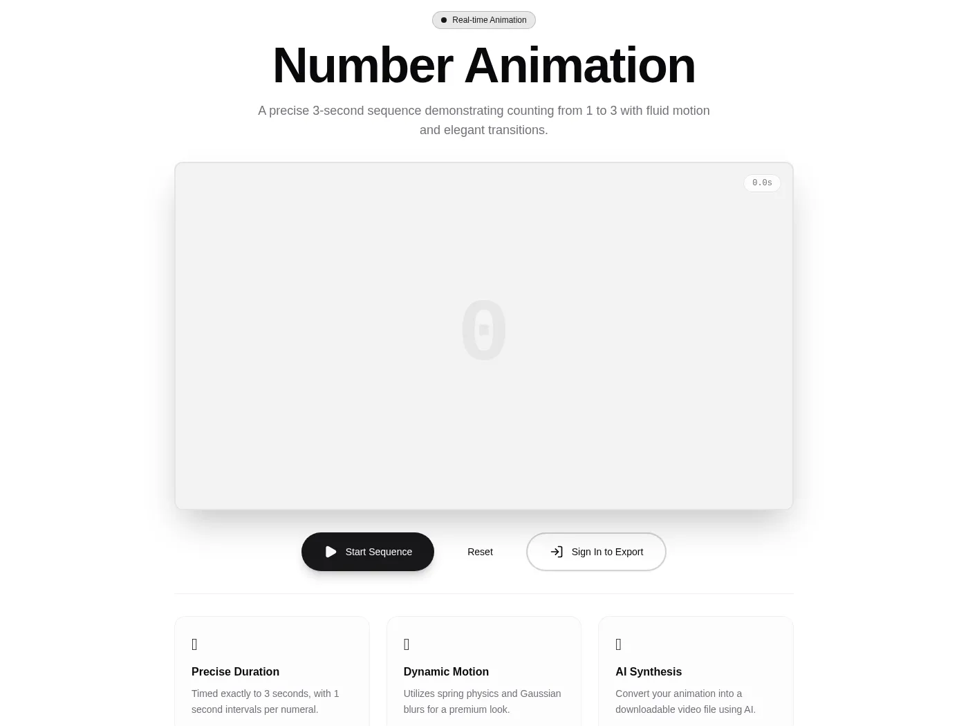 Number Animation Video