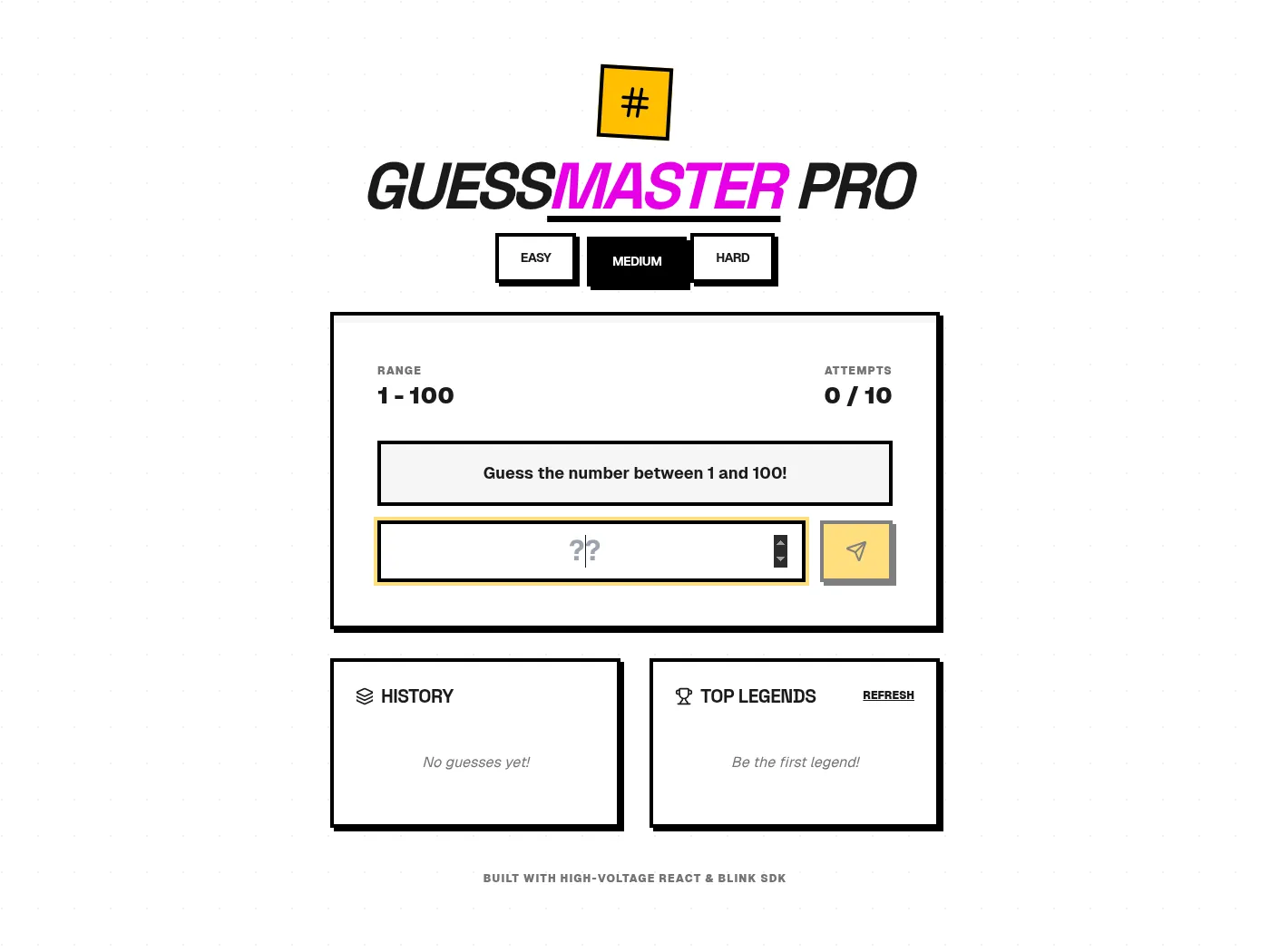 Number Guessing Game Web
