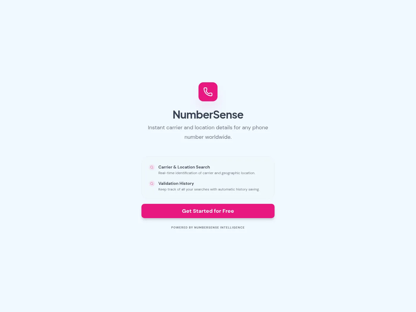 Number Lookup Tool