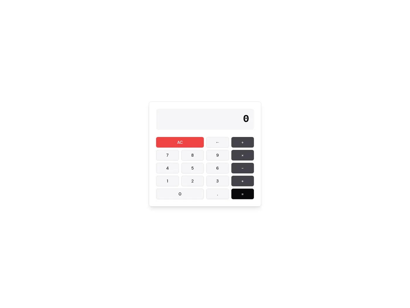 Simple Number Pad