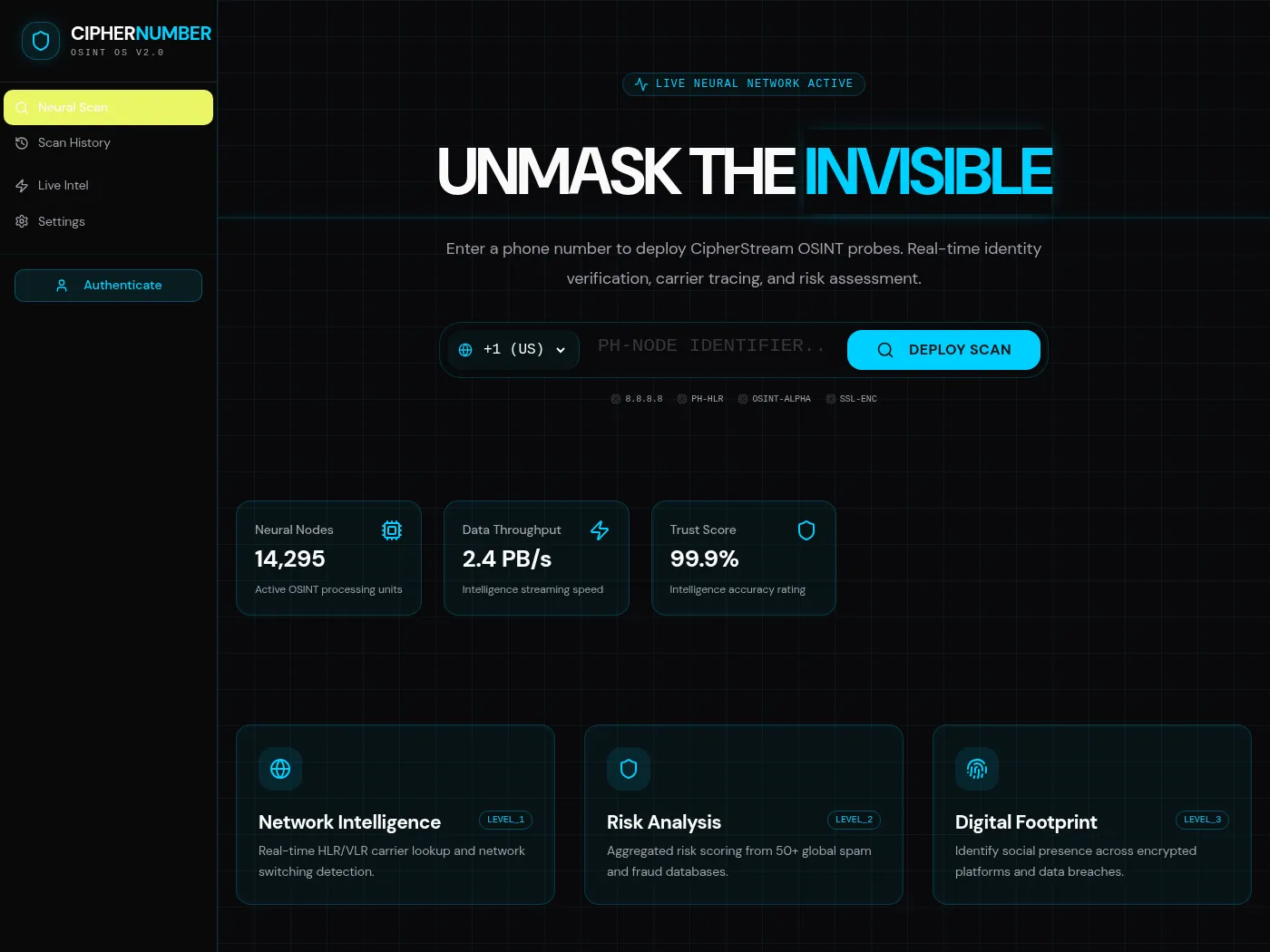 Number Insight Scanner