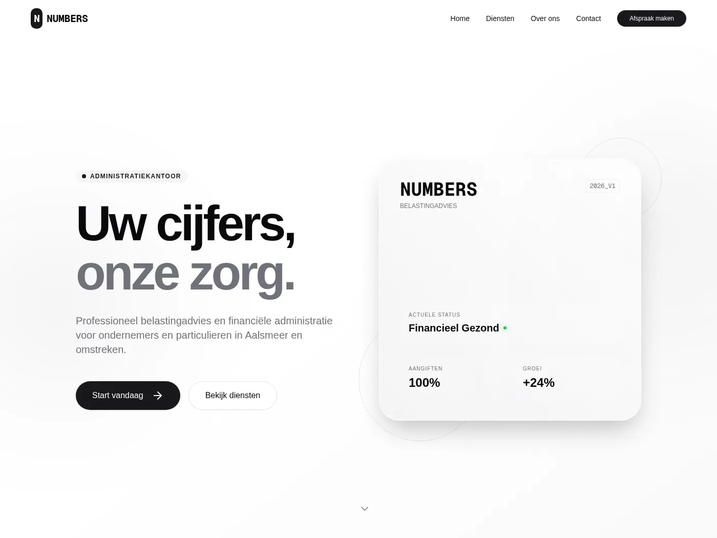 Numbers Belastingadvies Site