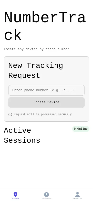 NumberTrack Mobile