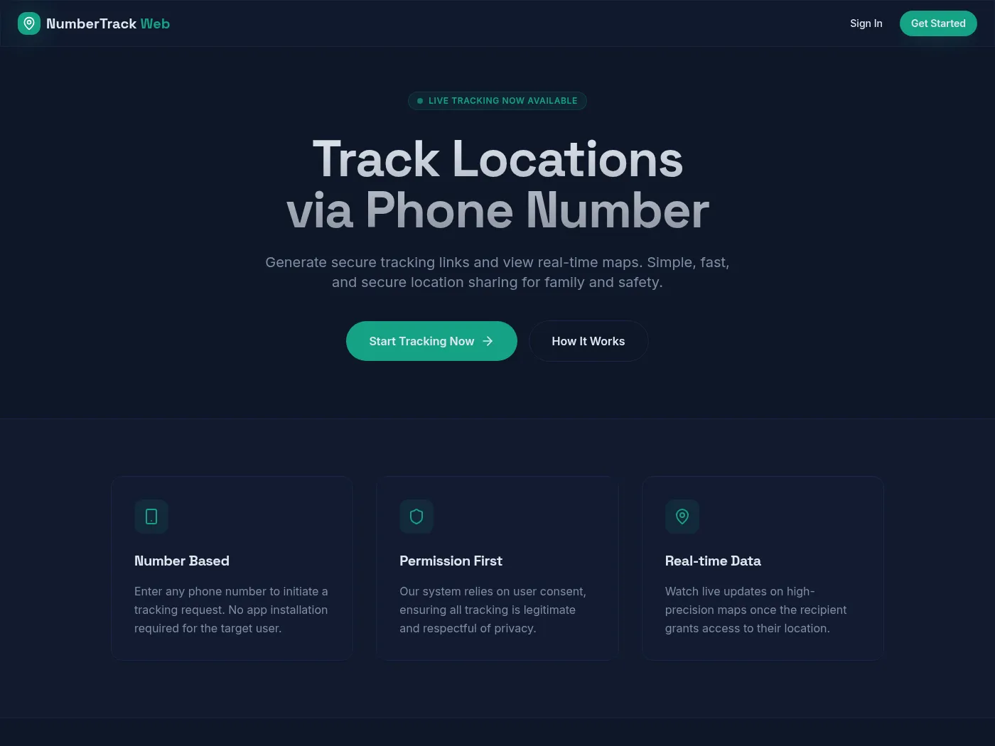 NumberTrack Web